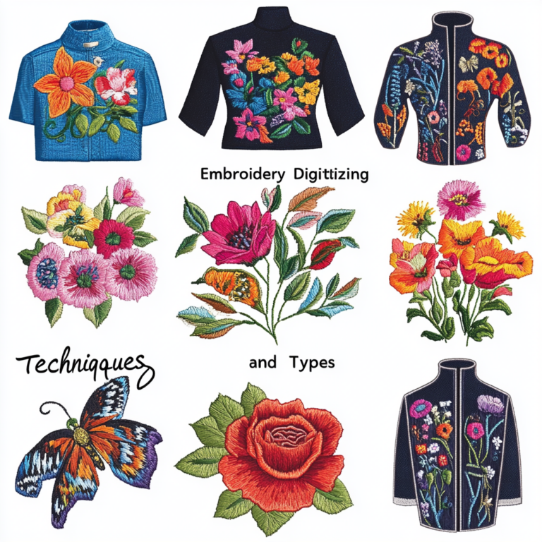 Embroidery Digitizing Techniques and Types: A Comprehensive Technical Resource - Megri Digitizing